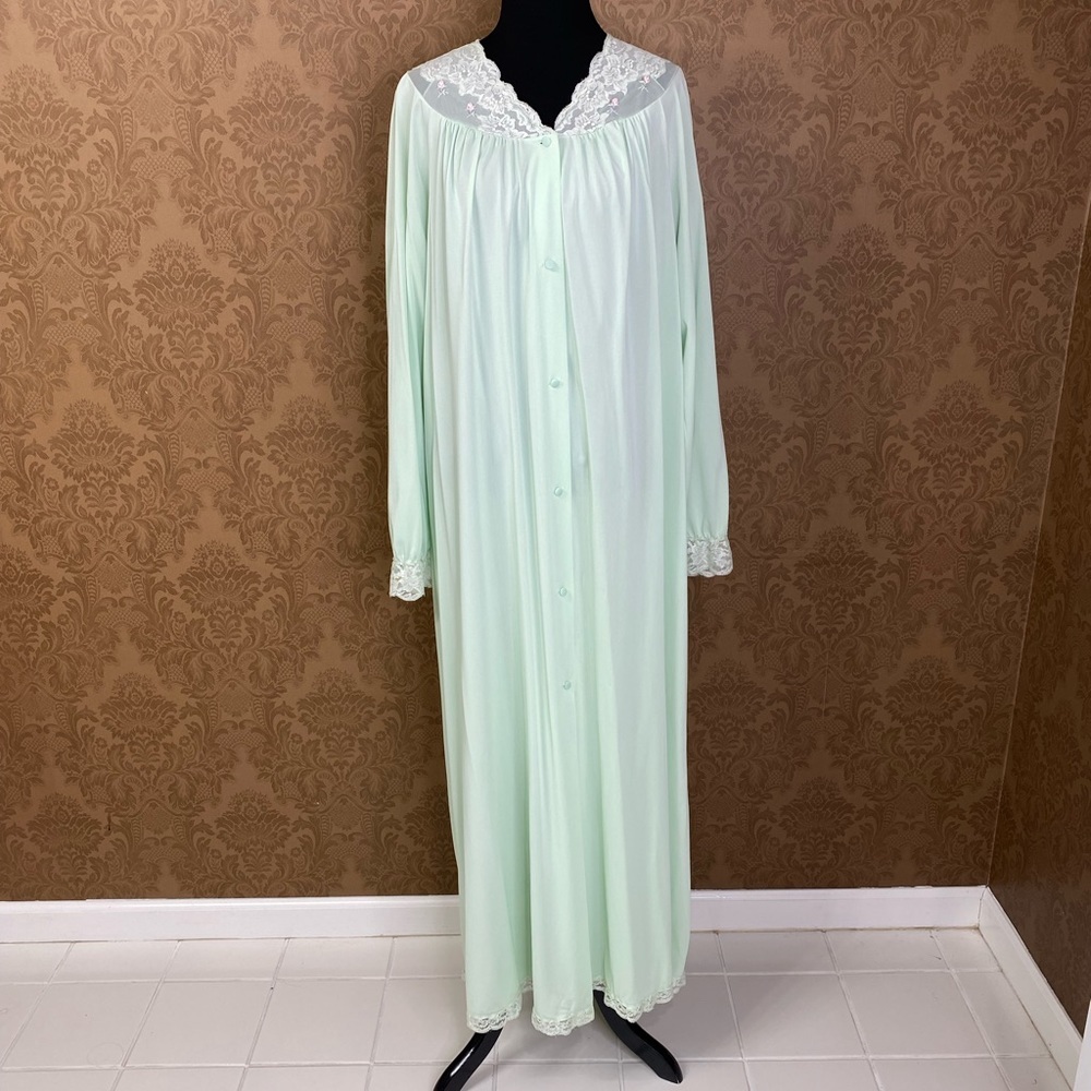 Vintage 60s 70s Glammy Cottagecore Lace Maxi Lingerie… - Gem